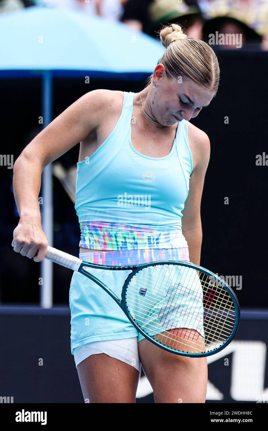 Melbourne, Australia, 21st Jan, 2024. Tennis player Maria Timofeeva ...