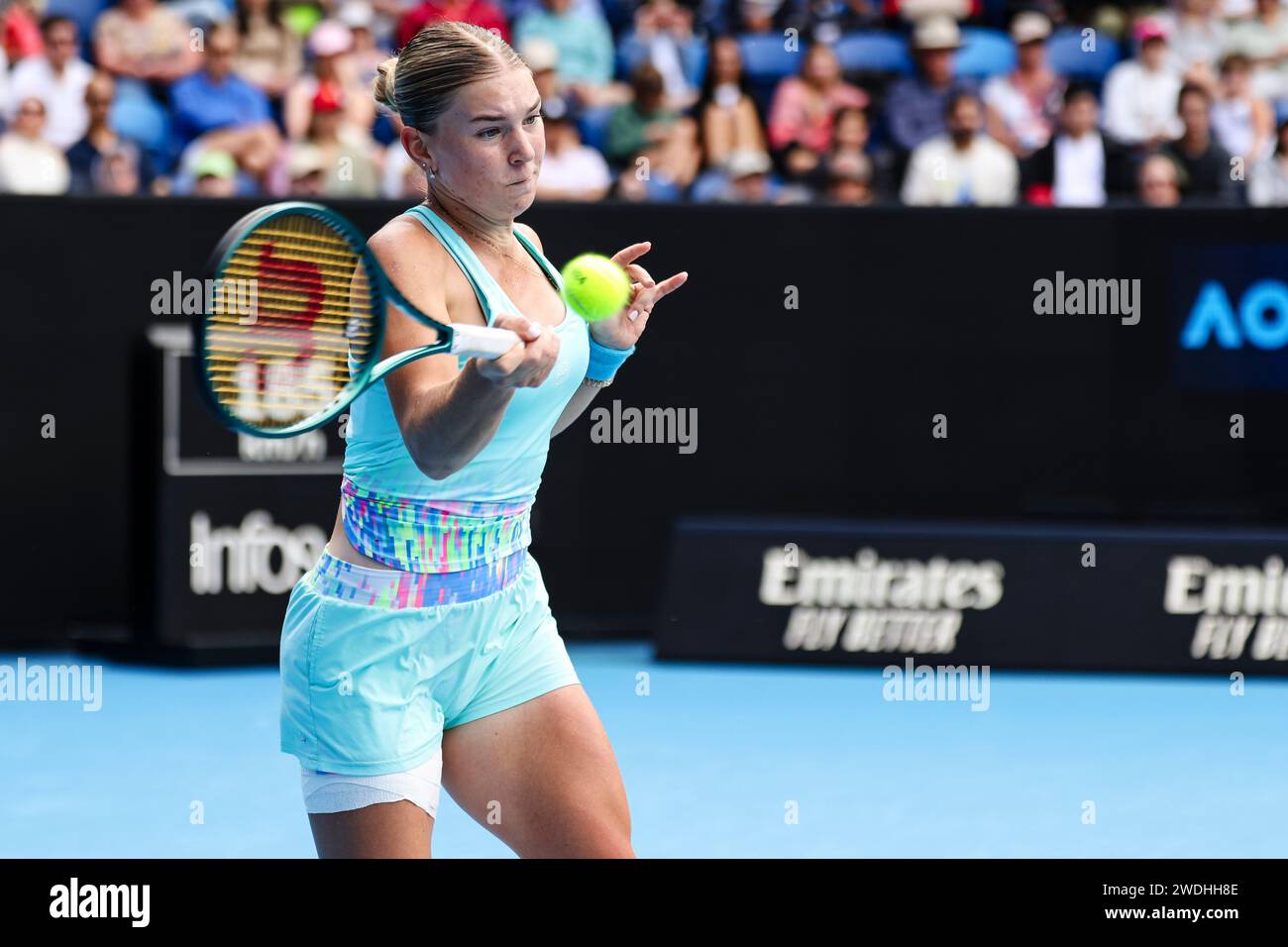Melbourne, Australia, 21st Jan, 2024. Tennis player Maria Timofeeva ...