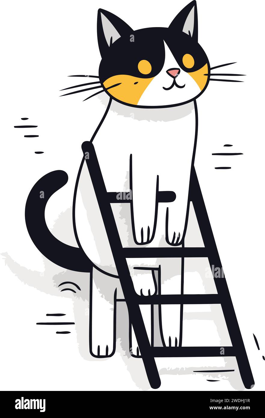 Stepladder drawing hi-res stock photography and images - Alamy