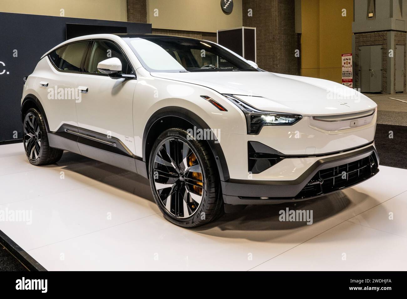 Washington, United States. 19th Jan, 2024. The Polestar 3 at the ...