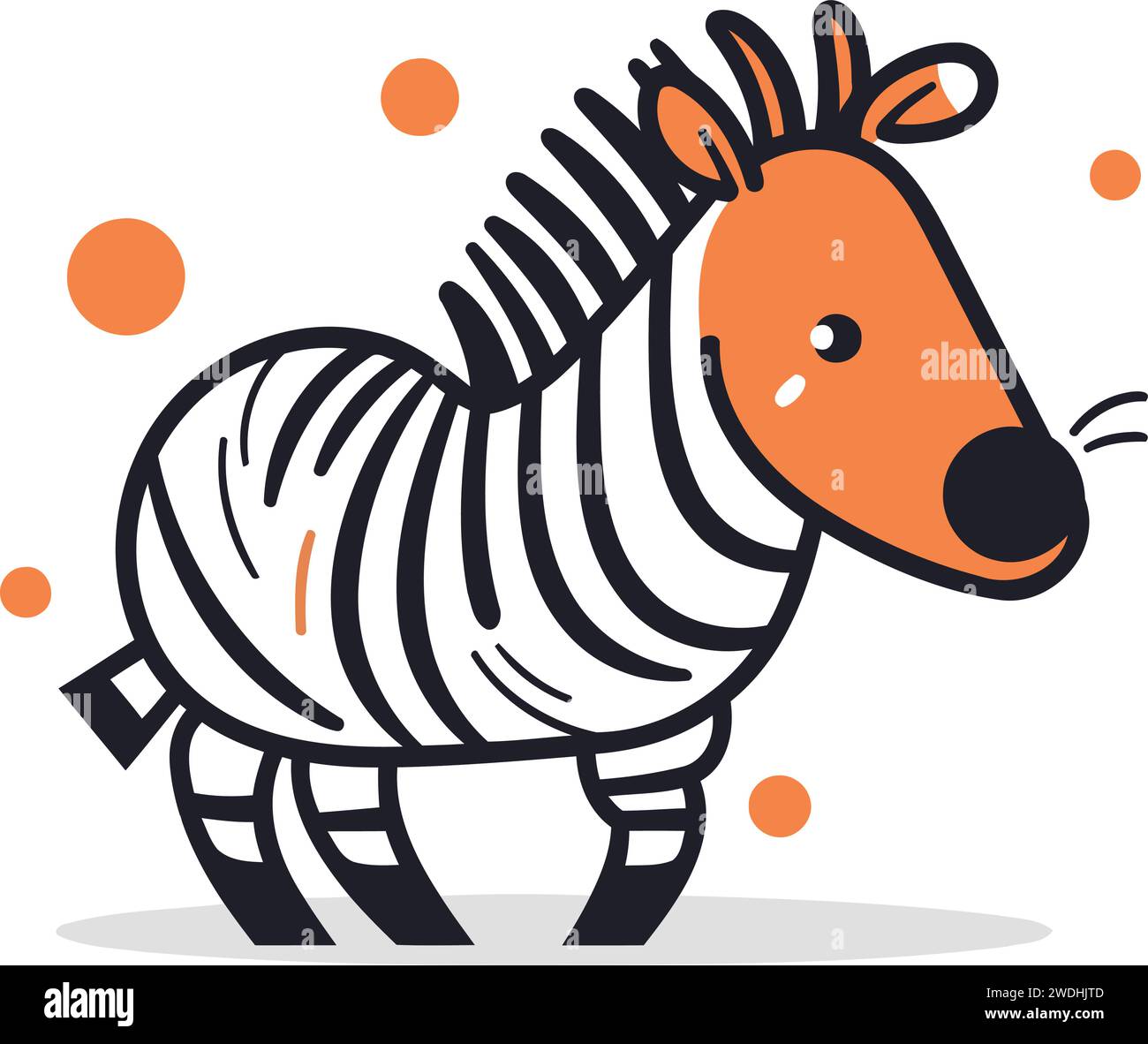 Zebra flat icon hi-res stock photography and images - Alamy