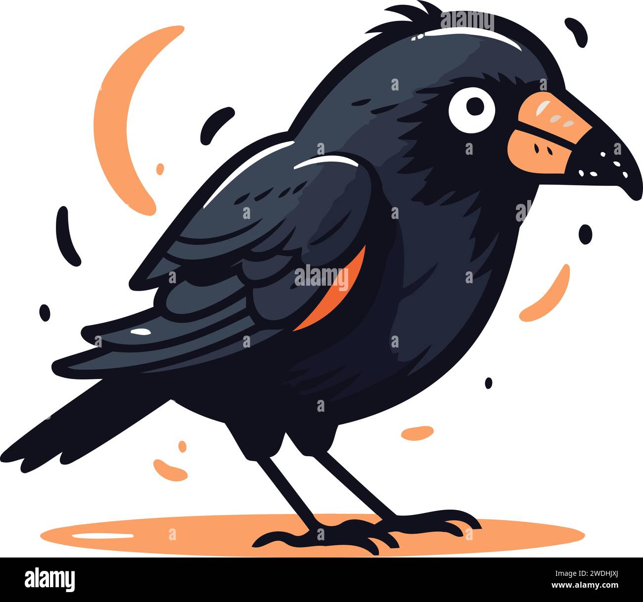 Cute crow Stock Vector Images - Alamy