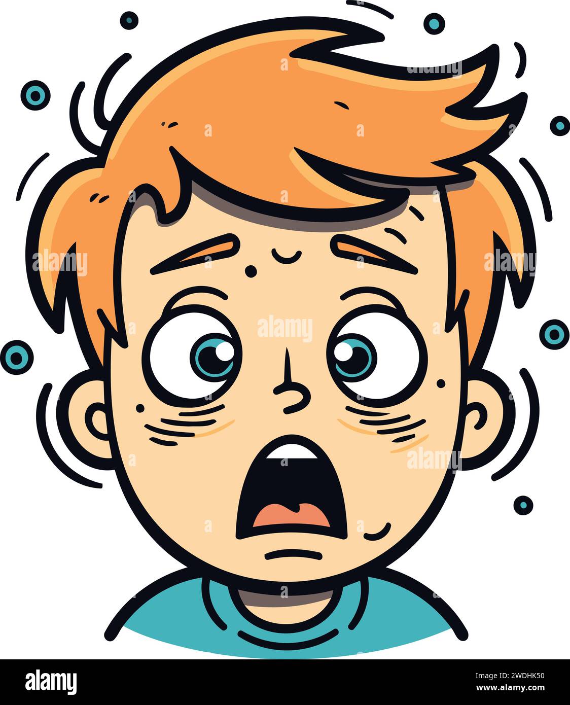 Frightened Boy Clipart