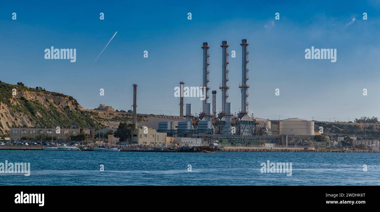Delimara Power Station in Marsaxlokk, Malta Stock Photo - Alamy