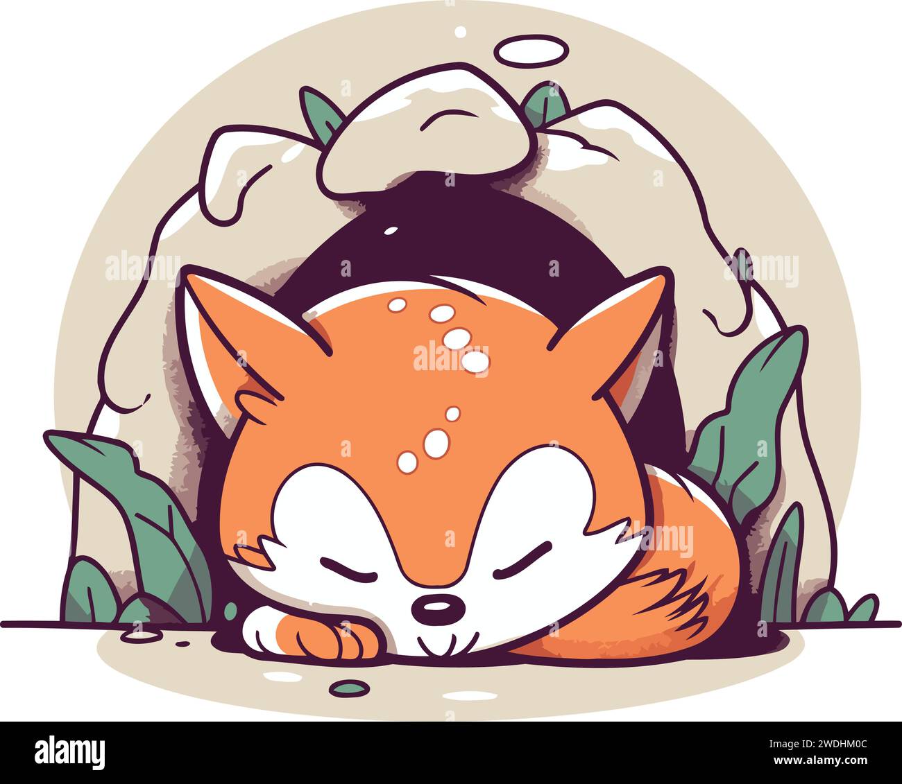 The fox hole Stock Vector Images - Alamy