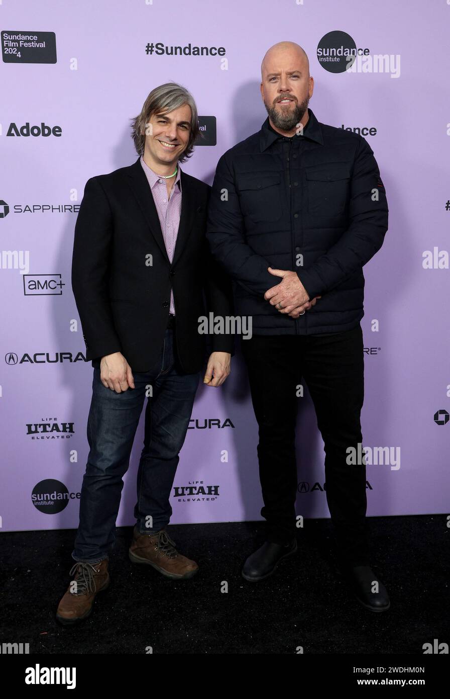 Park City, USA. 19th Jan, 2024. Lucas Papaelias and Chris Sullivan ...