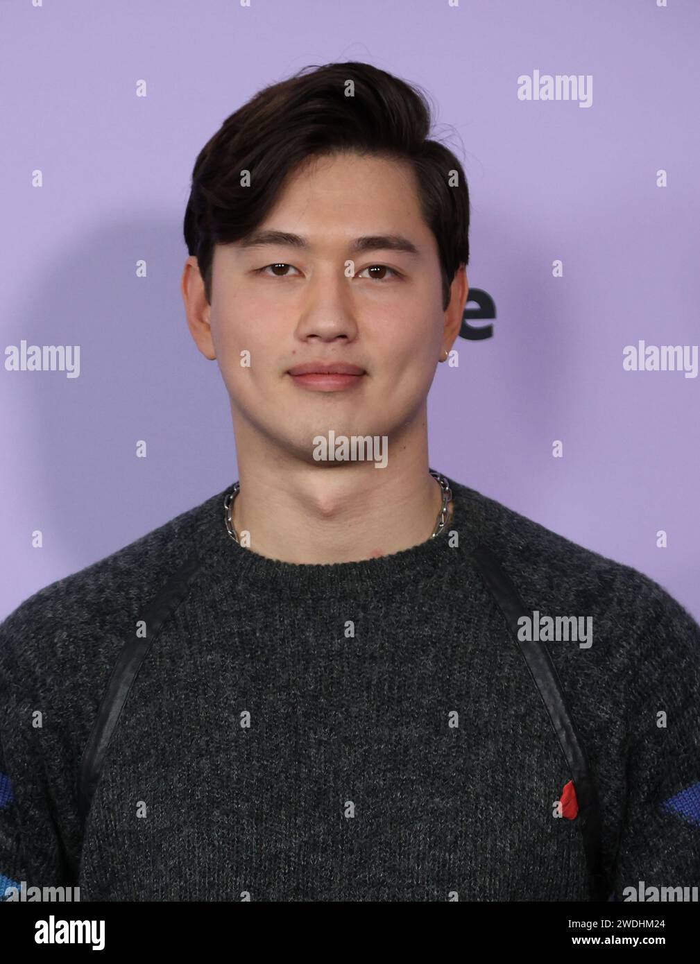 Park City, USA. 19th Jan, 2024. Eddy Maday arriving to the “Presence ...