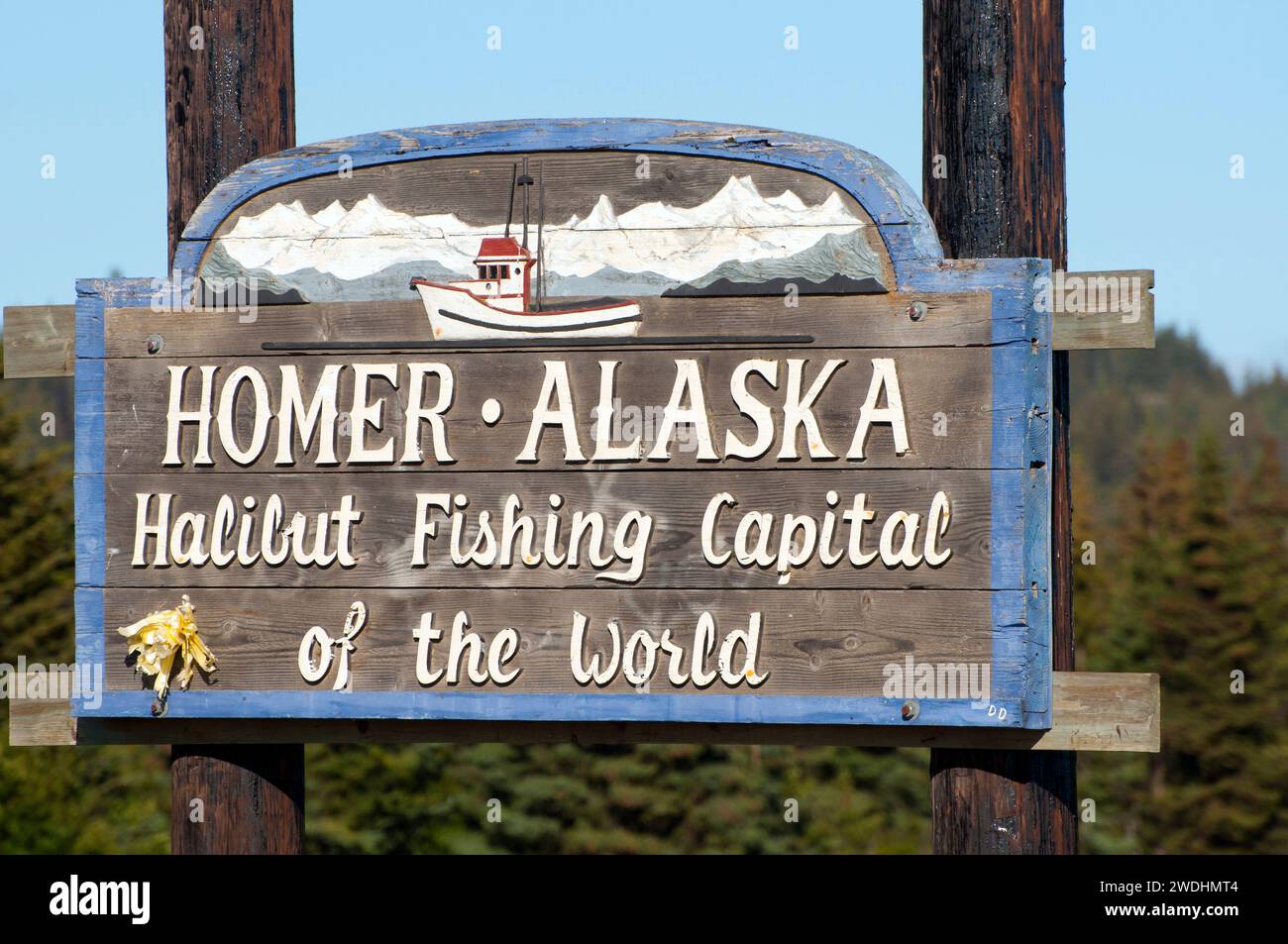Welcome to alaska sign hi-res stock photography and images - Alamy