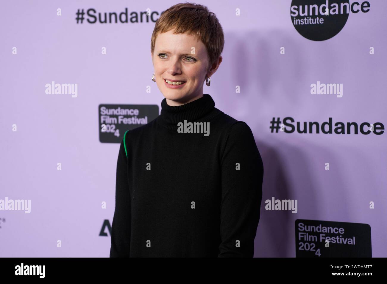 Rose Glass attends the premiere of "Love Lies Bleeding" at the Eccles ...