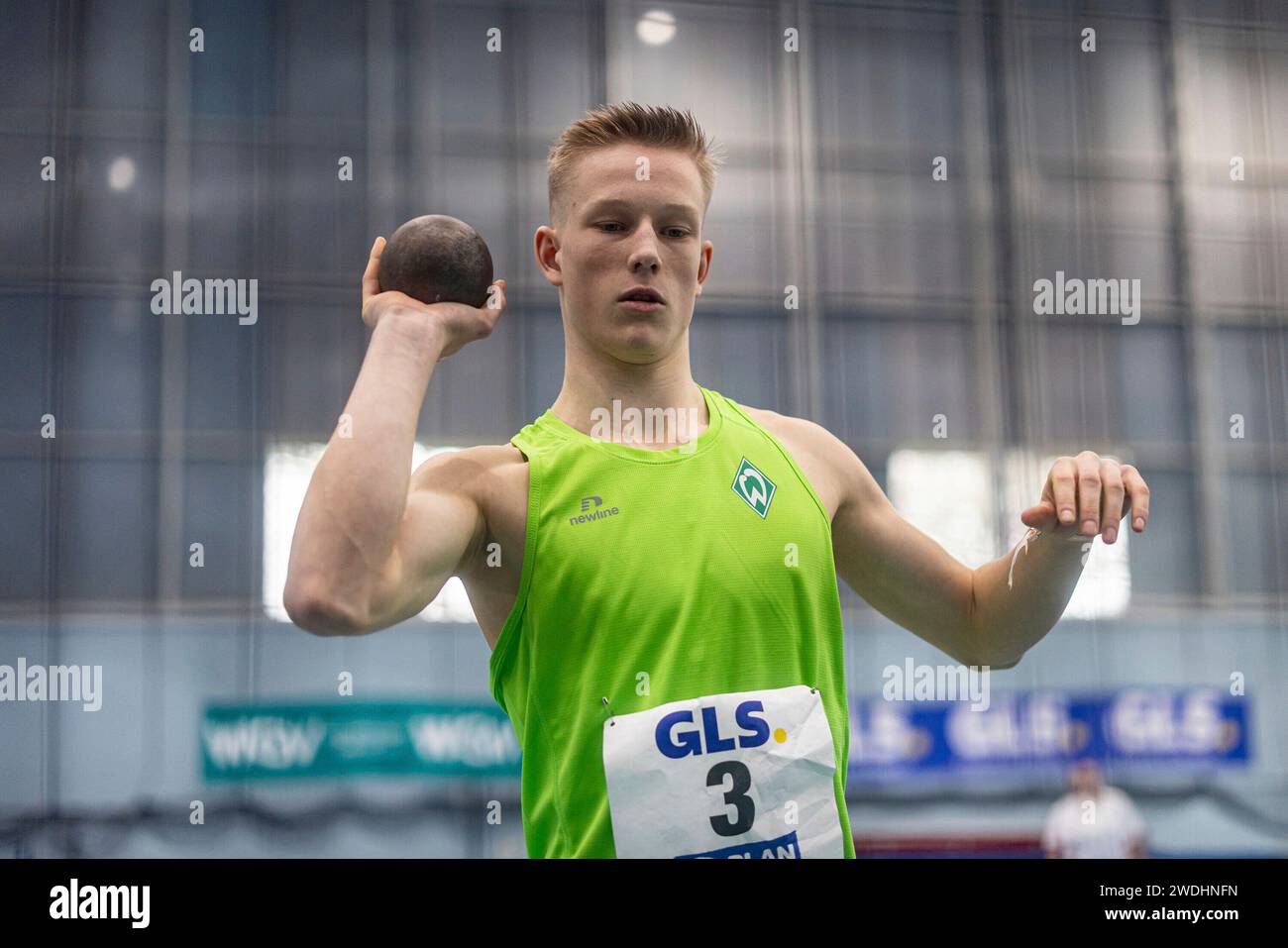 Frankfurt, Deutschland. 20th Jan, 2024. Benjamin Heideman (SV Werder ...