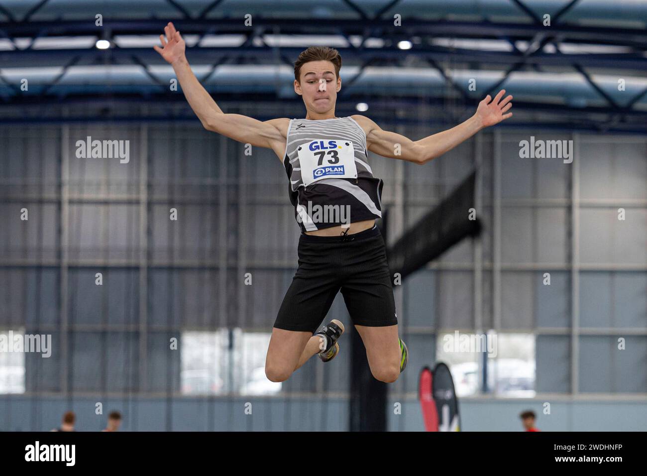 Frankfurt, Deutschland. 20th Jan, 2024. Lennox Giesen (TSV Senftenberg ...