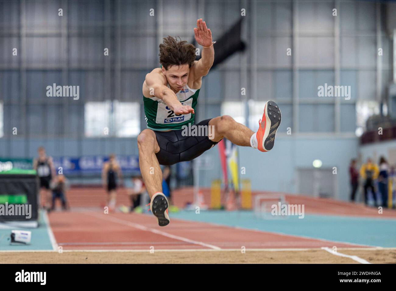 Frankfurt, Deutschland. 20th Jan, 2024. Paul Guenther (SV Halle); DM ...
