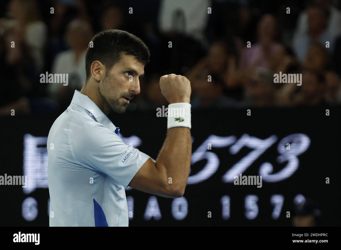 Melbourne, Australia. 21st Jan, 2024. Novak Djokovic (SRB) in action ...