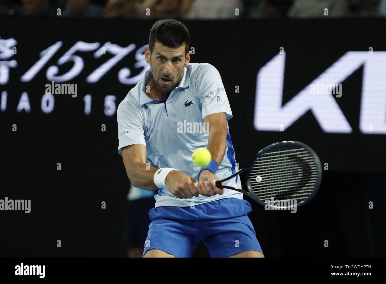 Melbourne, Australia. 21st Jan, 2024. Novak Djokovic (SRB) in action ...