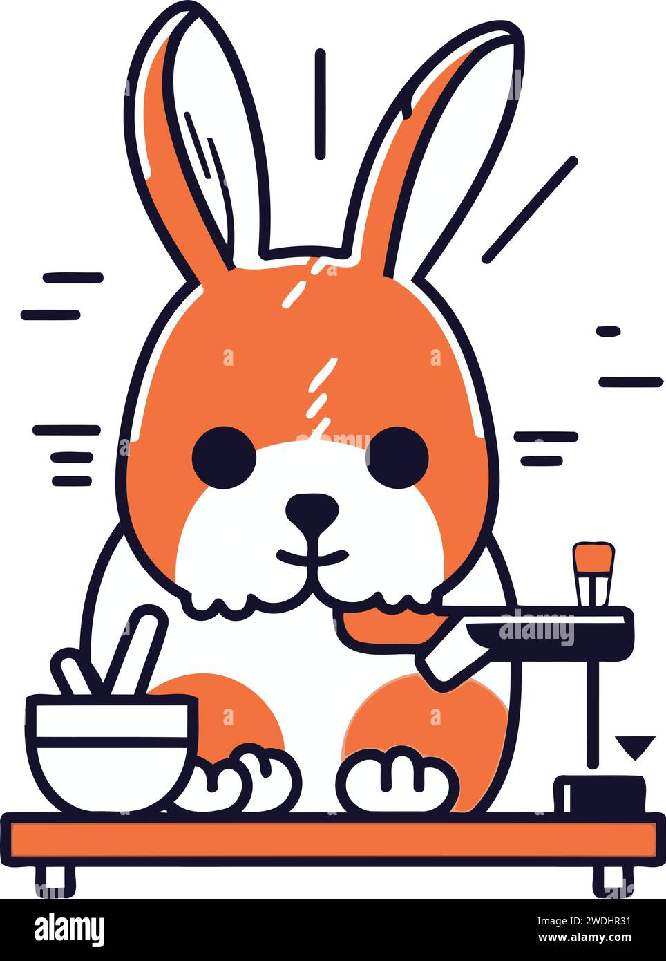 Red hare Stock Vector Images - Alamy