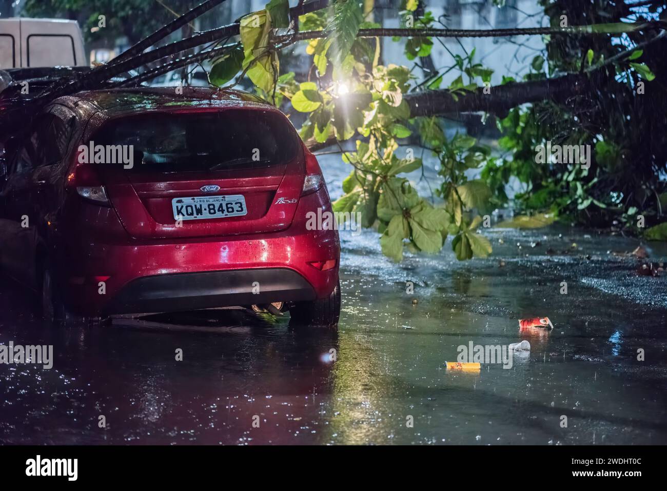 Rio de Janeiro, Brazil. 21st Jan, 2024. Severe tropical storm aftermath ...