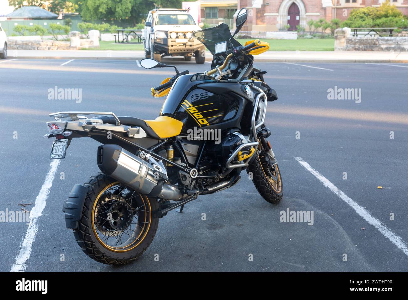 2021 model BMW R1250 GS 40th anniversary model in black and yellow ...