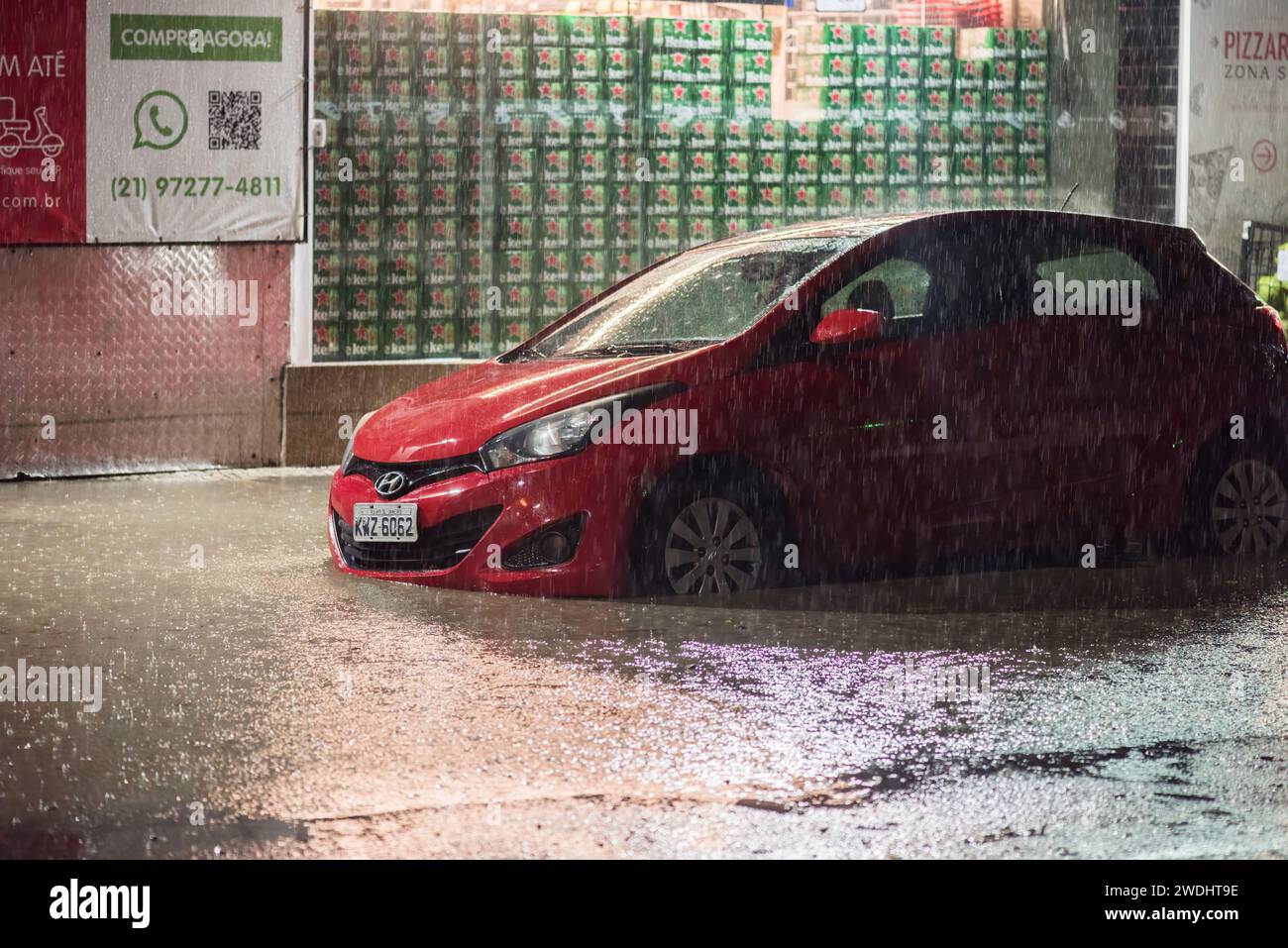 Rio de Janeiro, Brazil. 21st Jan, 2024. Severe tropical storm aftermath ...