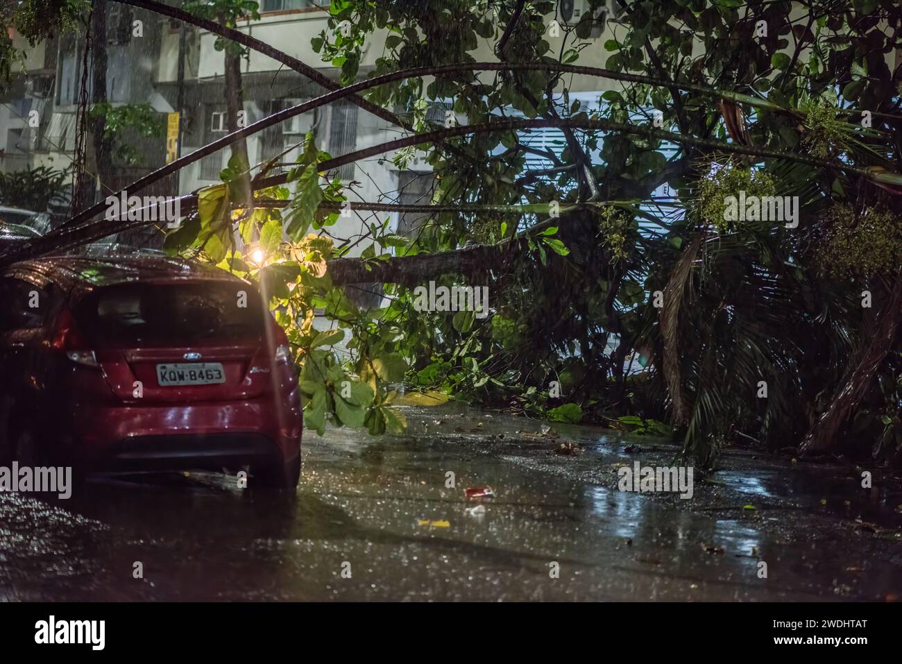 Rio de Janeiro, Brazil. 21st Jan, 2024. Severe tropical storm aftermath ...