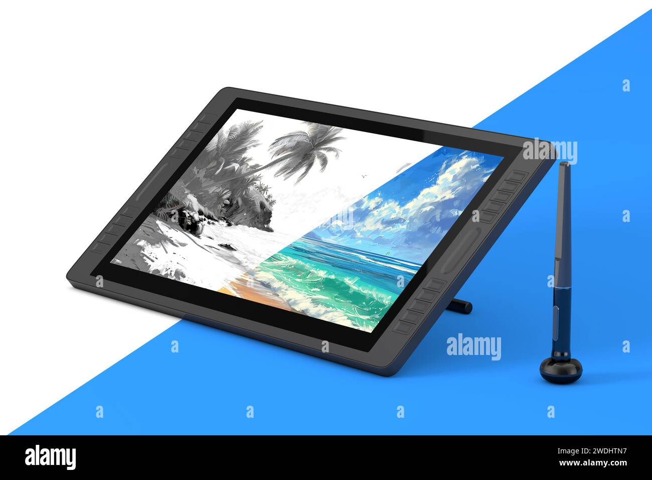 Big Size of Digital Graphics Drawing Tablet Monitor with Pen and ...