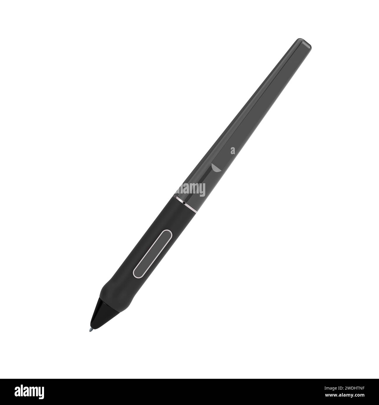 Digital Graphics Drawing Tablet Monitor Pen on a white background. 3d ...