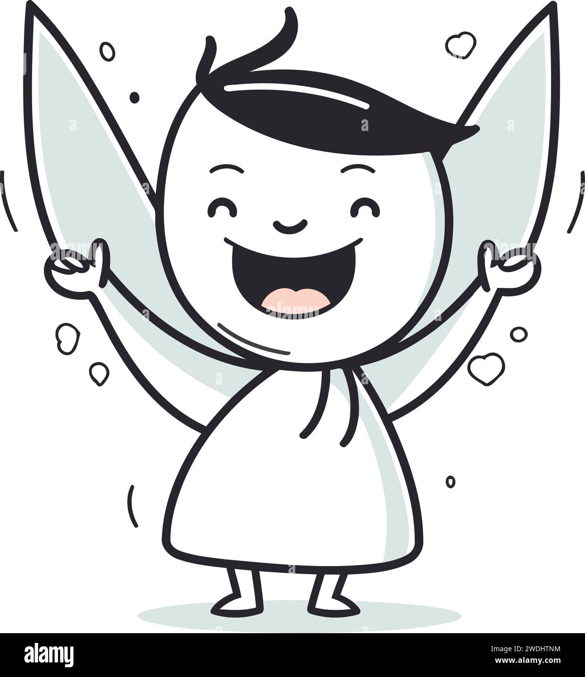 Angel character Stock Vector Images - Alamy