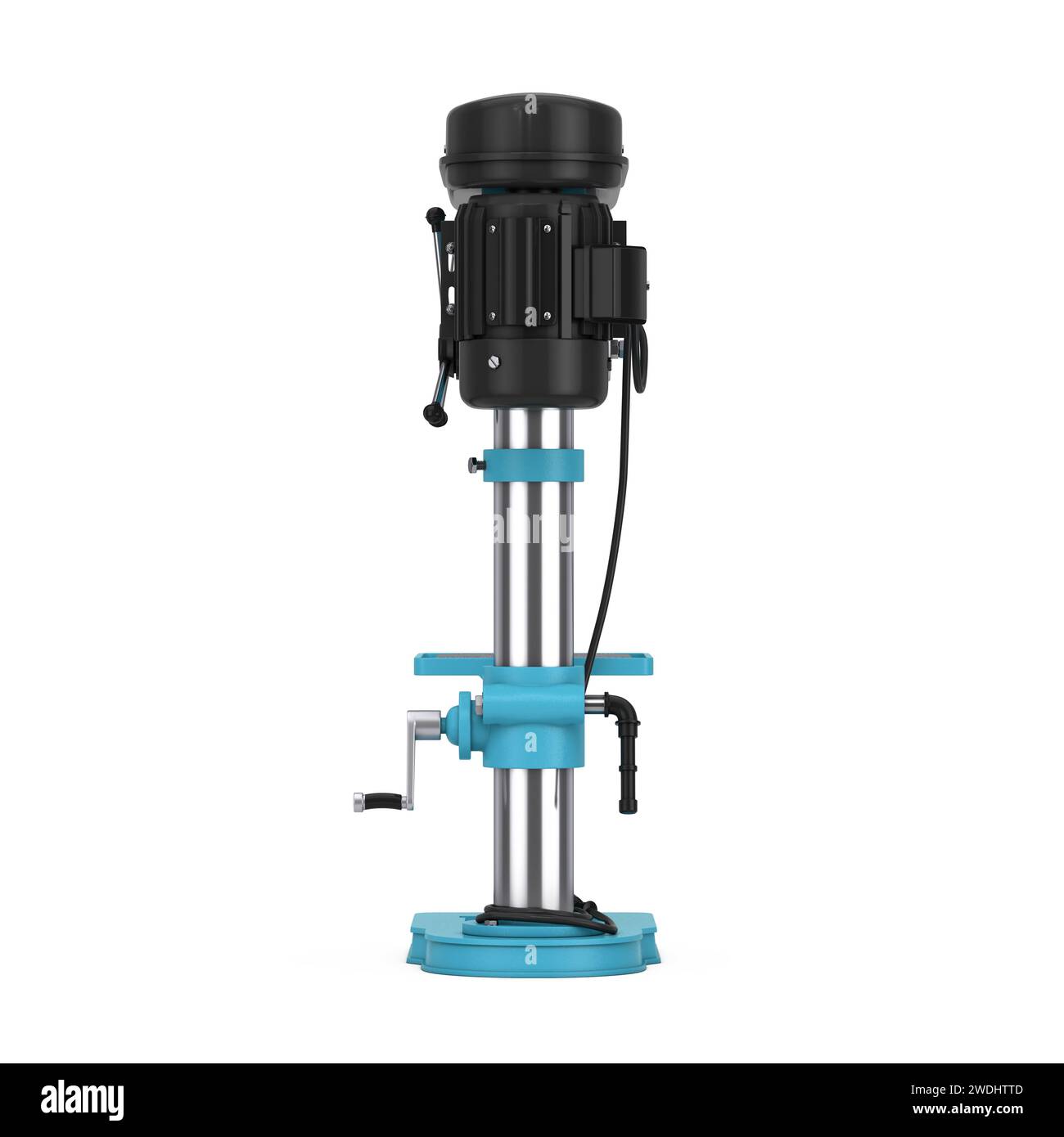 Vertical Drilling Bench Drill Press Machine on a white background. 3d ...