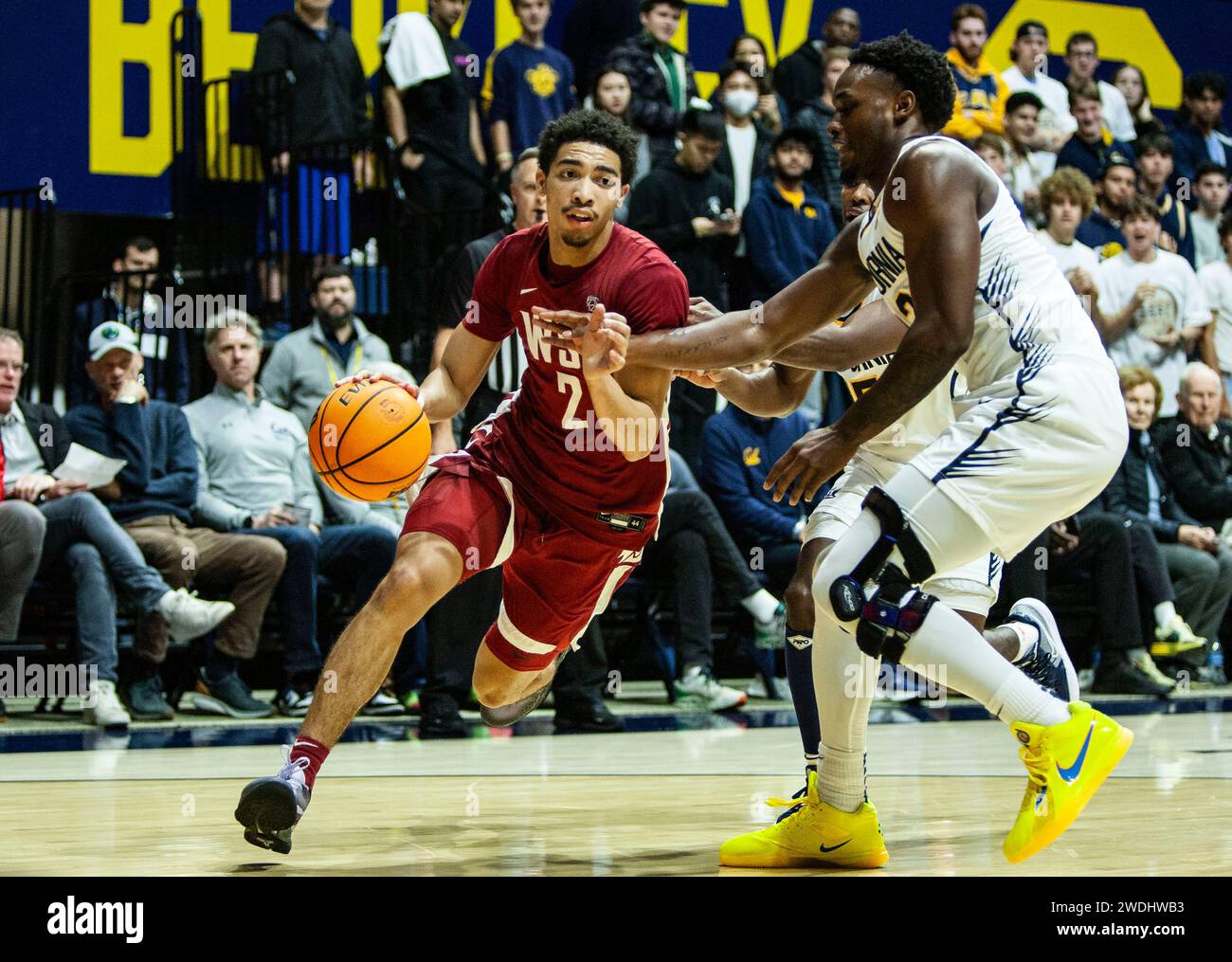 Berkeley, CA U.S. 20th Jan, 2024. A. Washington State guard Myles Rice ...