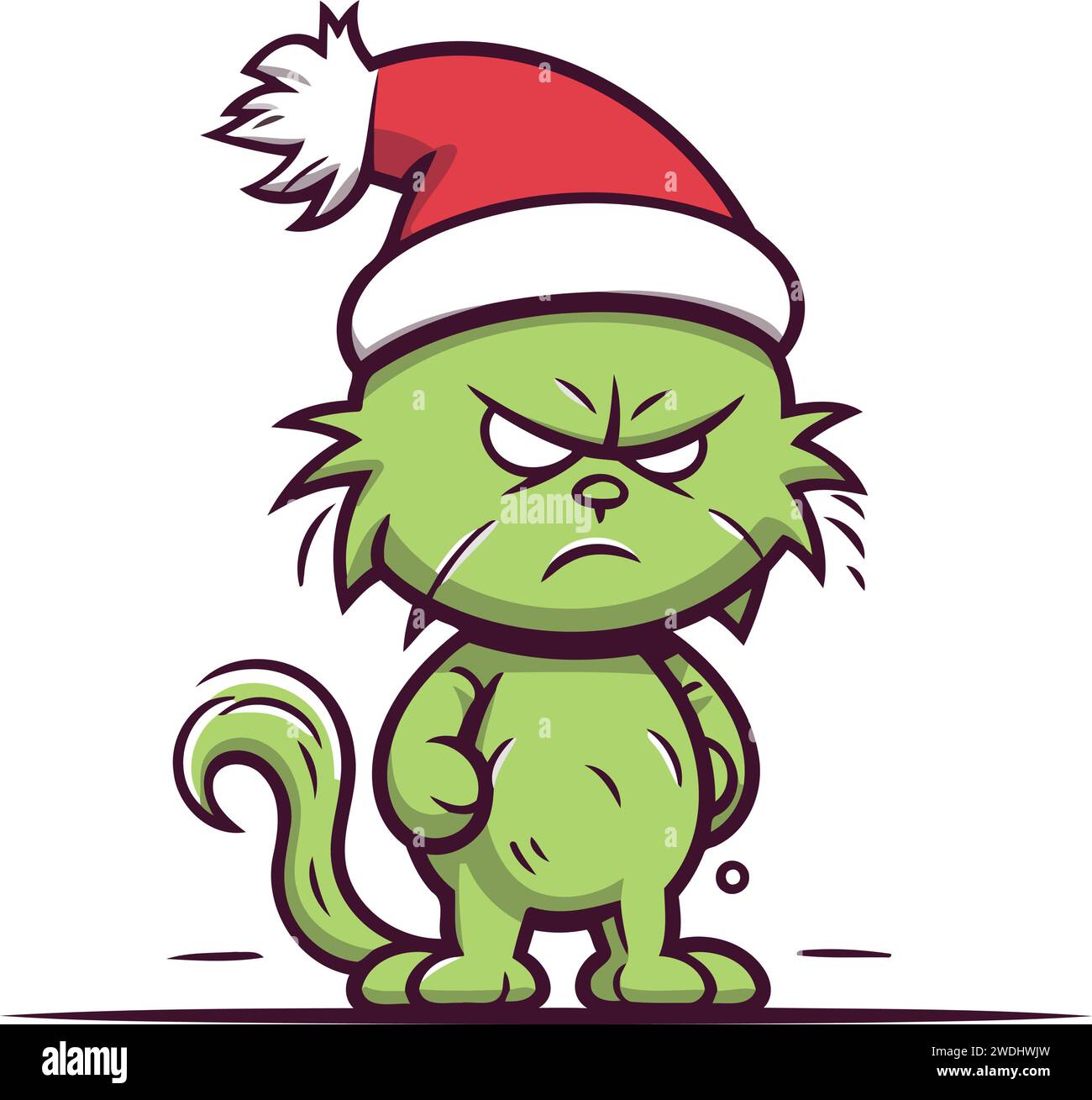 Cartoon angry santa claus Cut Out Stock Images & Pictures - Alamy