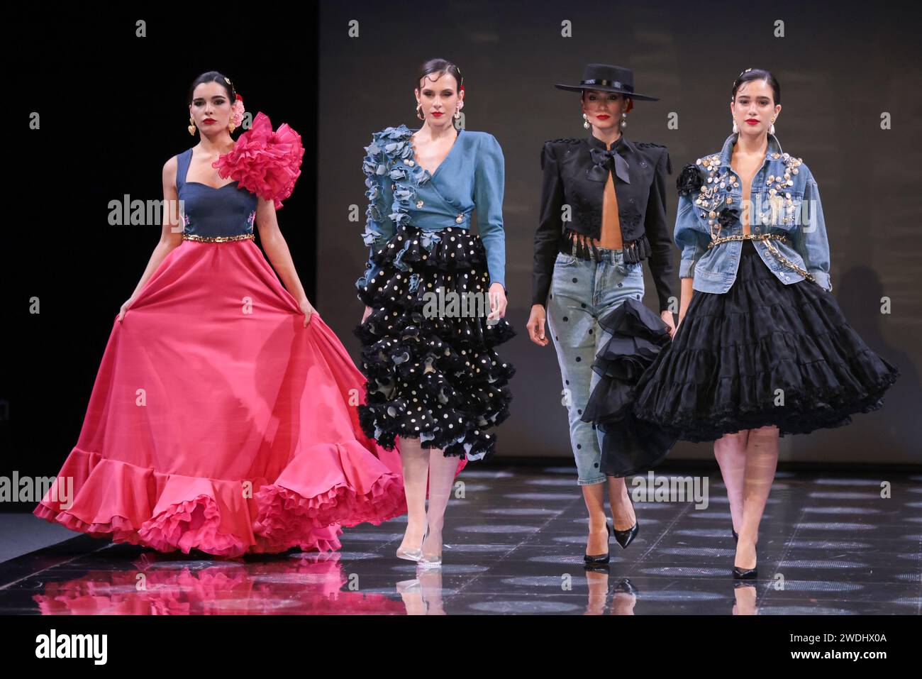 Seville, Spain. 20th Jan, 2024. A model is walking the runway at the ...