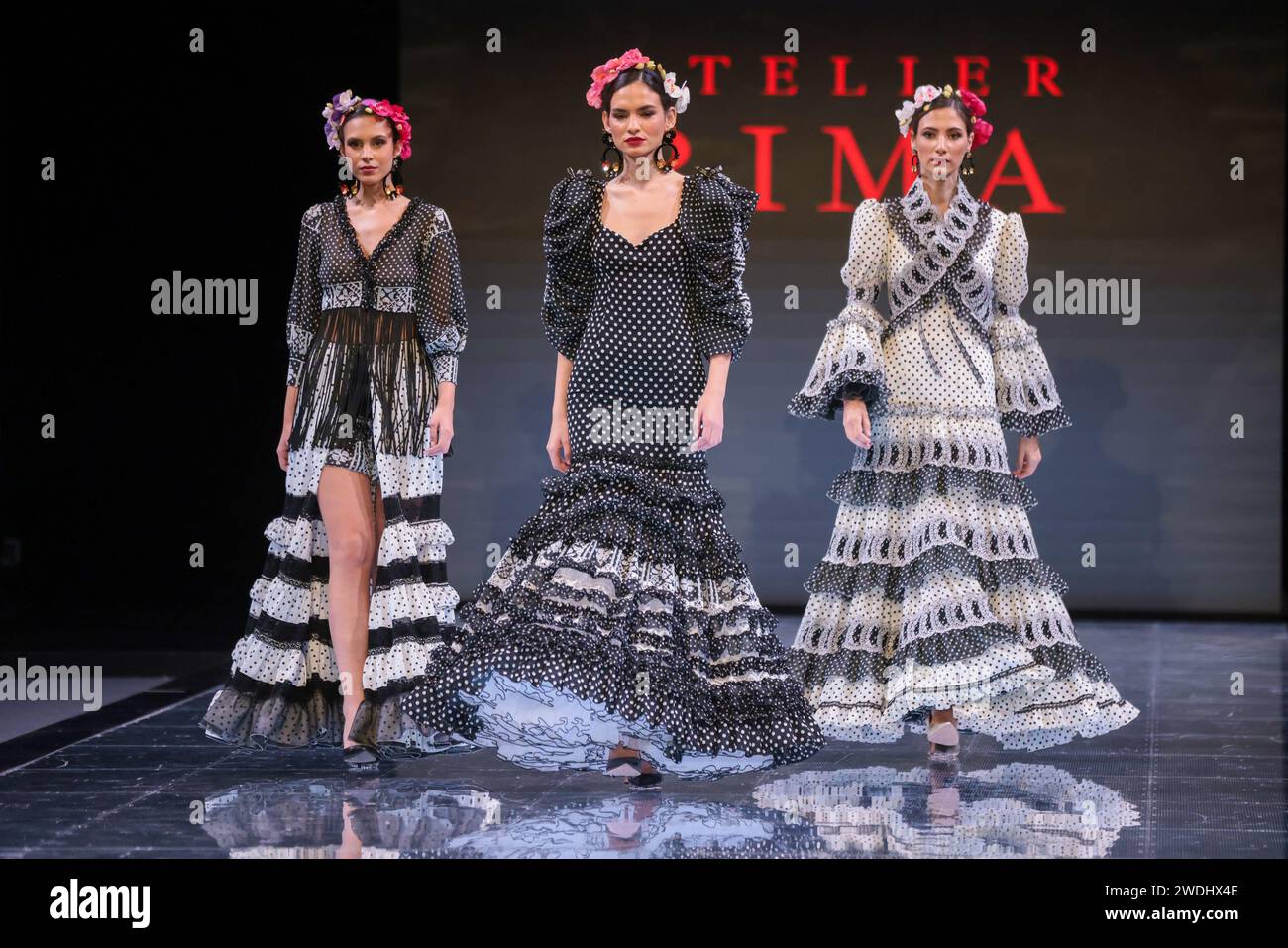 Seville, Spain. 20th Jan, 2024. A model is walking the runway at the ...