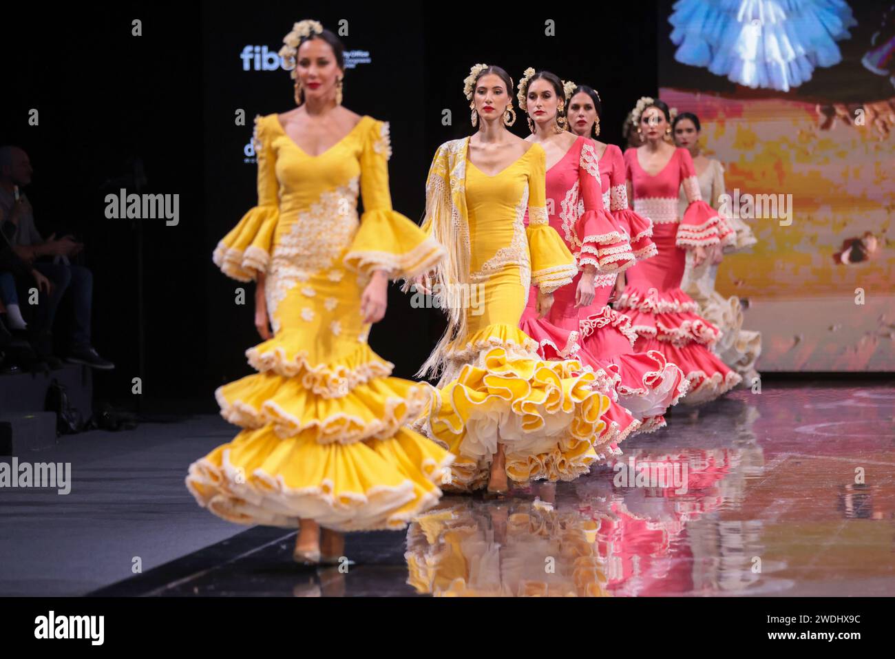 Seville, Spain. 20th Jan, 2024. A model is walking the runway at the ...