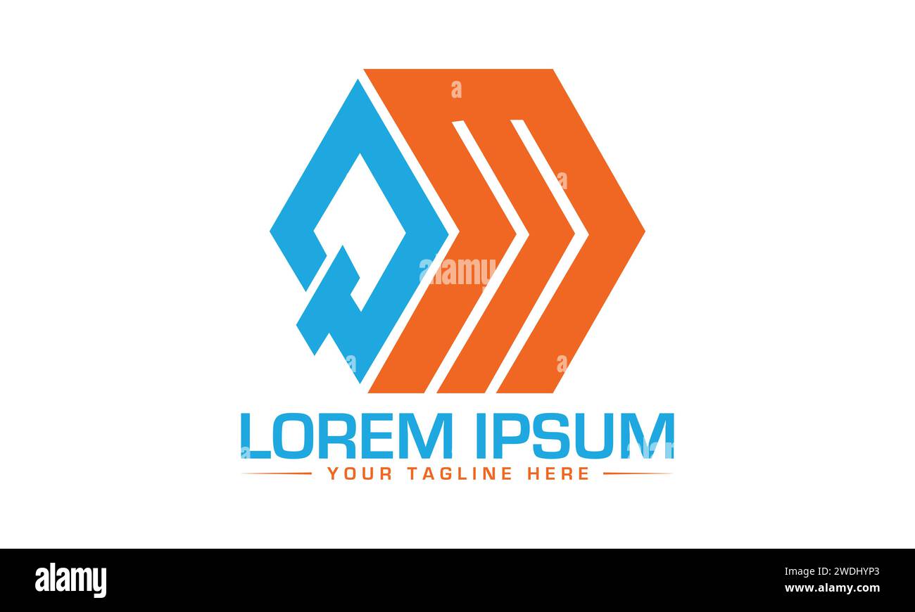 QM Letter Logo Design. Creative and Professional QM MQ Logo Design ...