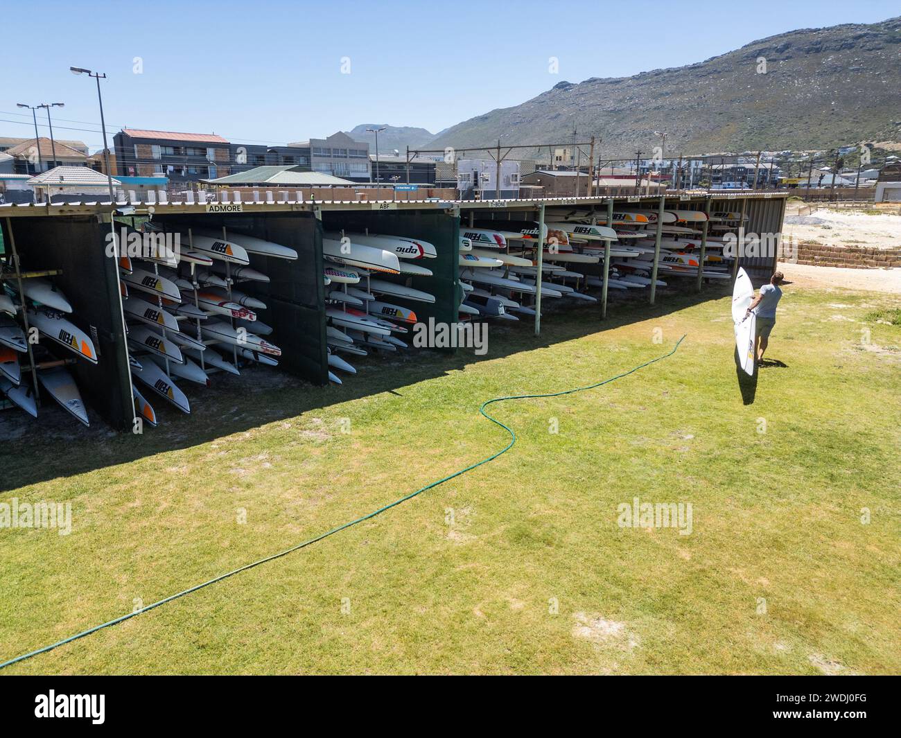 Fish Hoek Beach Sports Club, FHBSC, Fish Hoek, South Africa Stock Photo ...