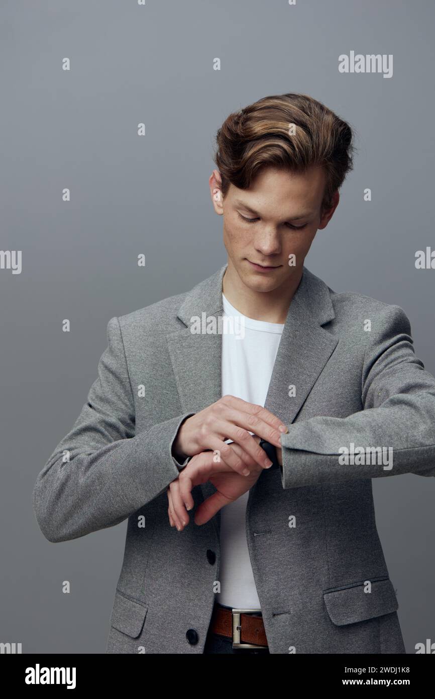 Modern Men: Captivating Portraits of Handsome Caucasian Models exuding ...