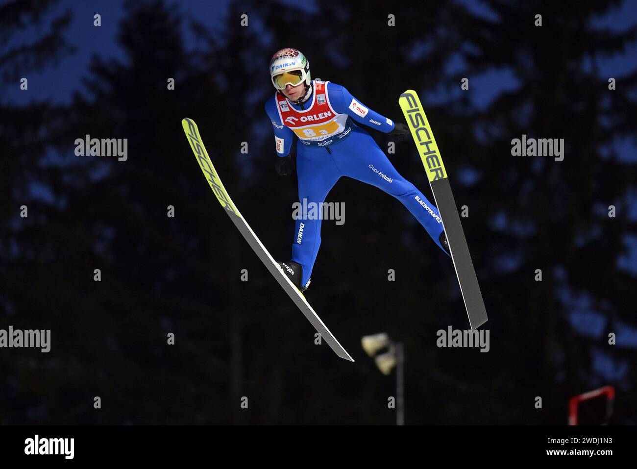 Zakopane, Poland. 20th Jan, 2024. Aleksander Zniszczol during the FIS ...