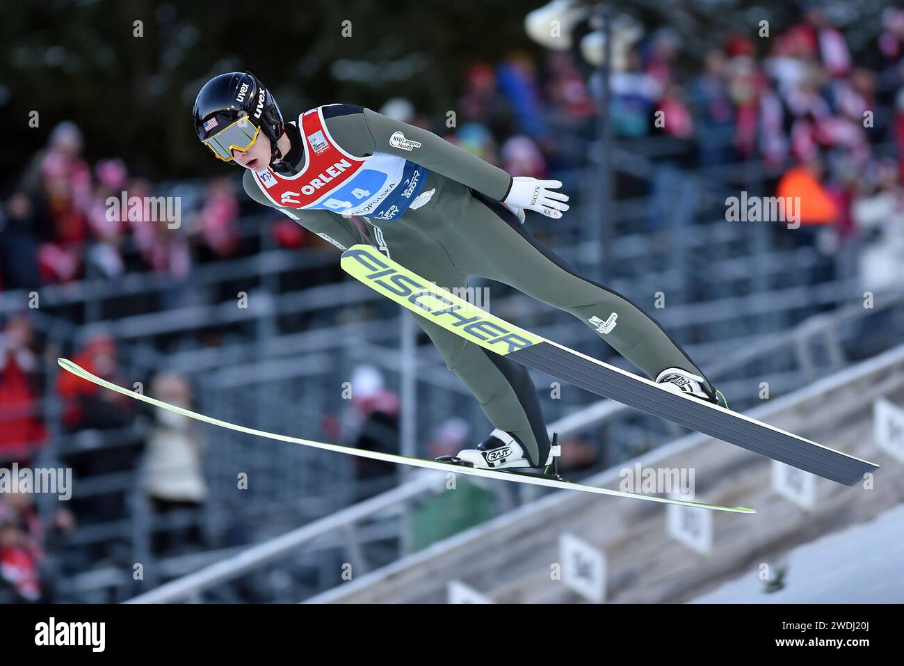 Zakopane, Poland. 20th Jan, 2024. Tate Frantz during the FIS Ski ...