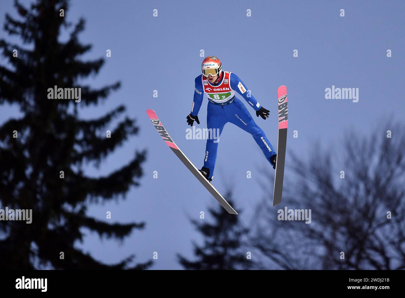 Zakopane, Poland. 20th Jan, 2024. Pawel Wasek during the FIS Ski ...