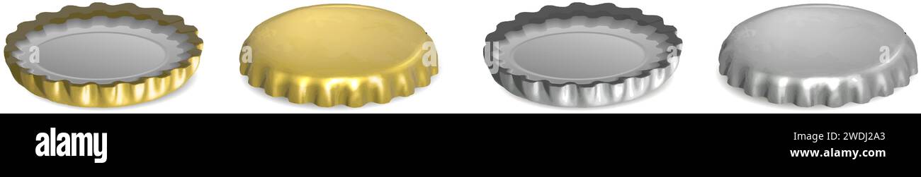 3d liquid metal golden silver Stock Vector Images - Alamy