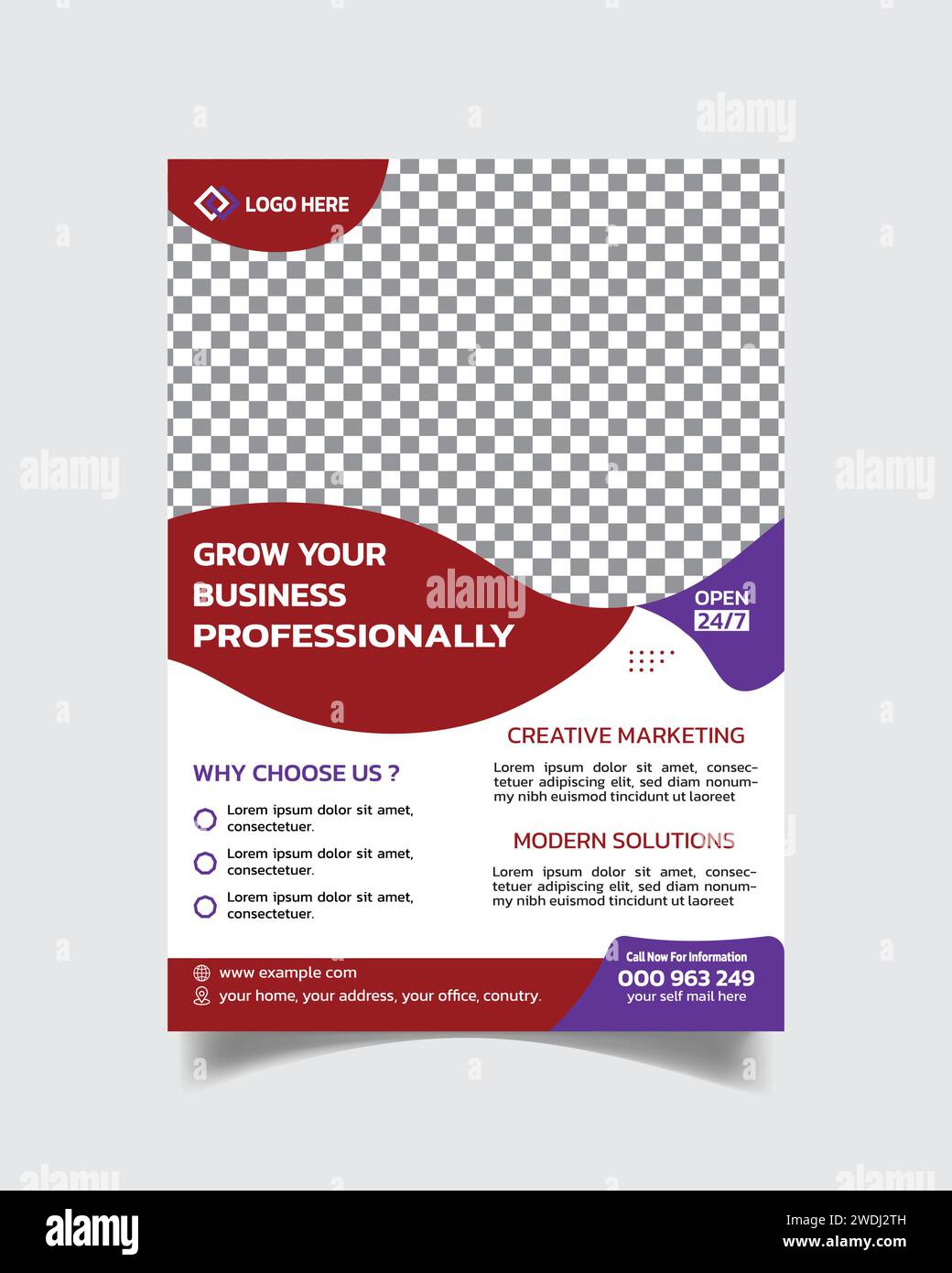 Styling business flyer hi-res stock photography and images - Alamy