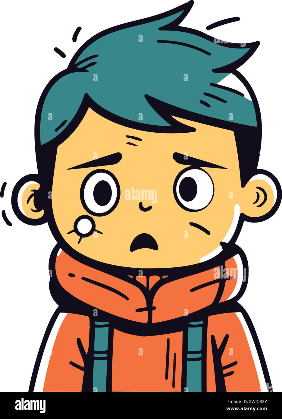 Sad person winter Stock Vector Images - Alamy