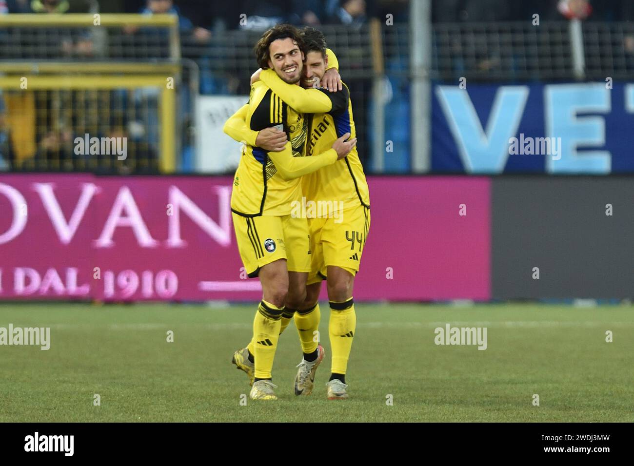 Lecco, Italy. 20th Jan, 2024. Tomas Esteves (Pisa) and Miguel Luis ...