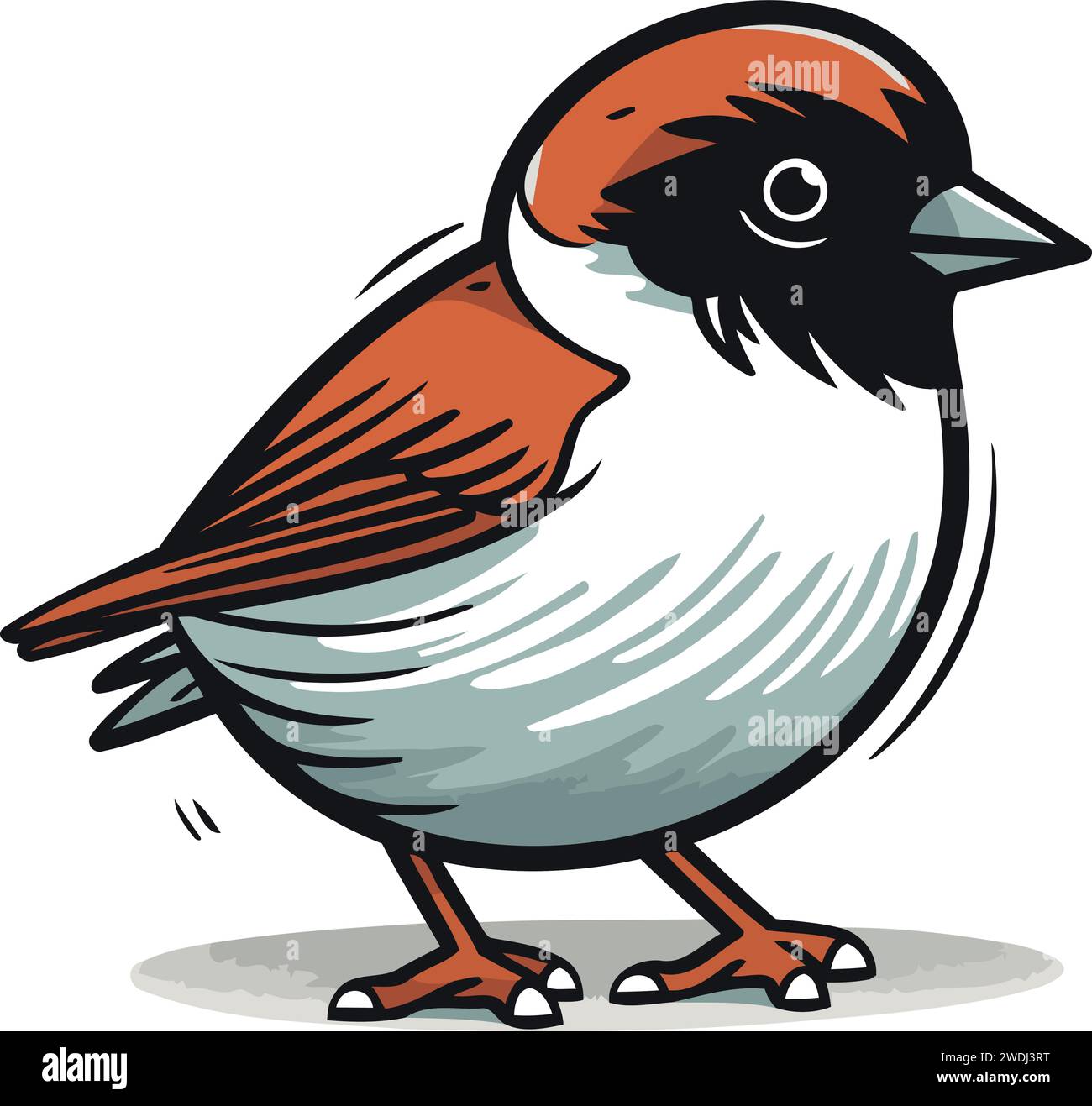 Sparrow bird clipart Cut Out Stock Images & Pictures - Alamy