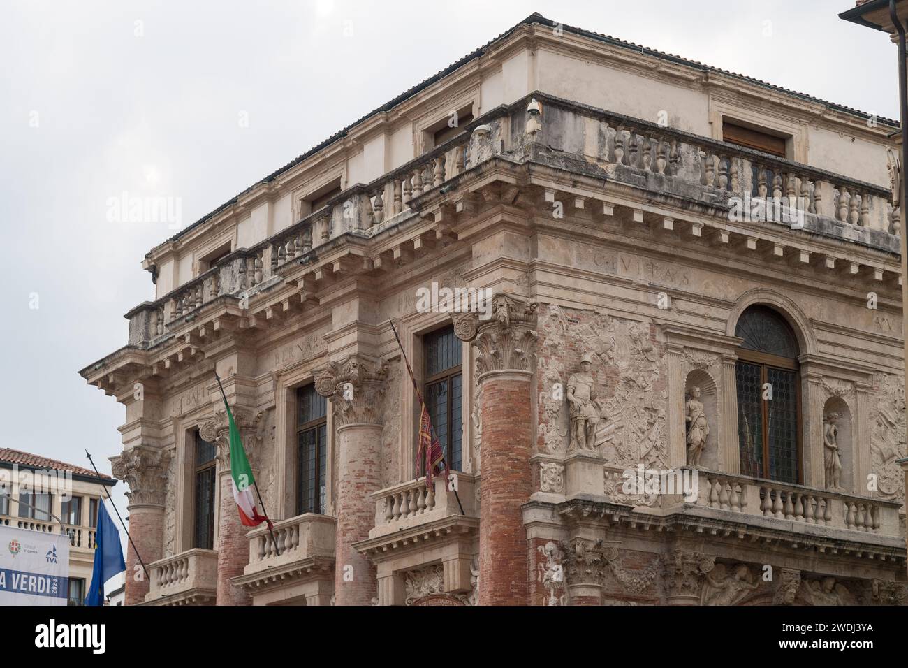 Renaissance Palladian Loggia del Capitaniato built in XVI century by ...
