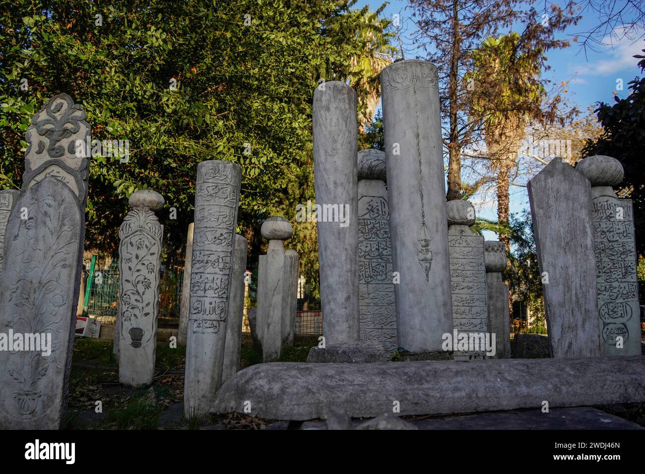 The Cemetery of Eyup Sultan Camii, Istanbul, Turkey Stock Photo - Alamy