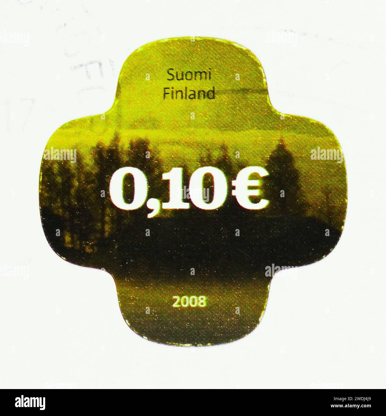 MOSCOW, RUSSIA - DECEMBER 23, 2023: Postage stamp printed in Finland ...