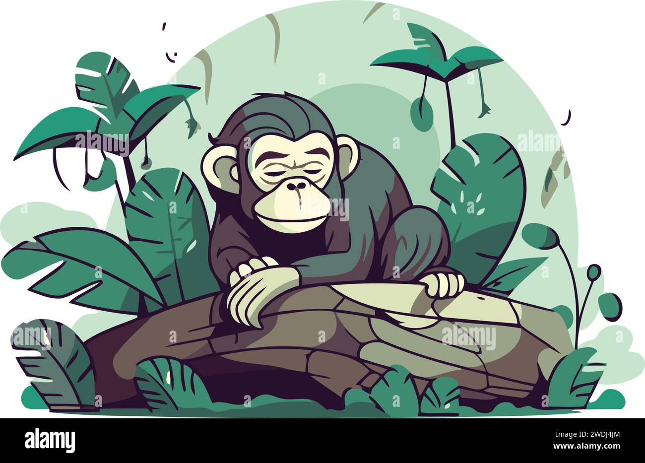 Stone monkey Stock Vector Images - Alamy