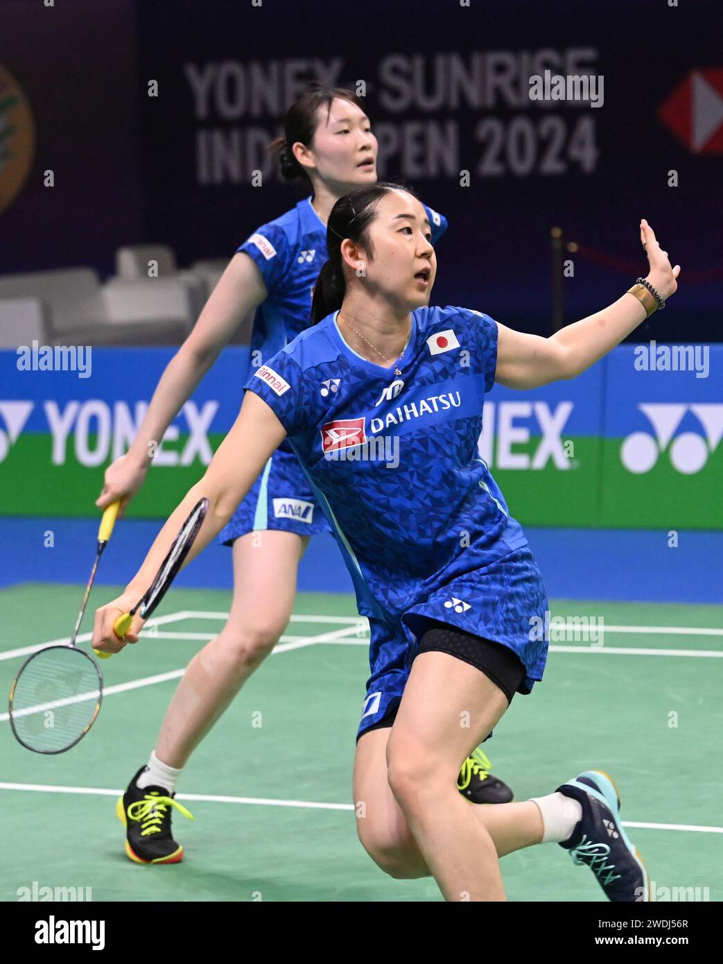 Japan's Wakana Nagahara, front, and teammate Mayu Matsumoto are in ...