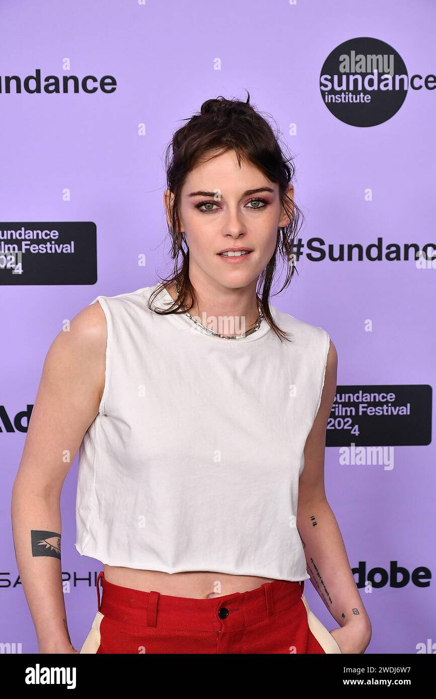 Park City, USA. 20th Jan, 2024. Kristen Stewart attends "Love Lies ...