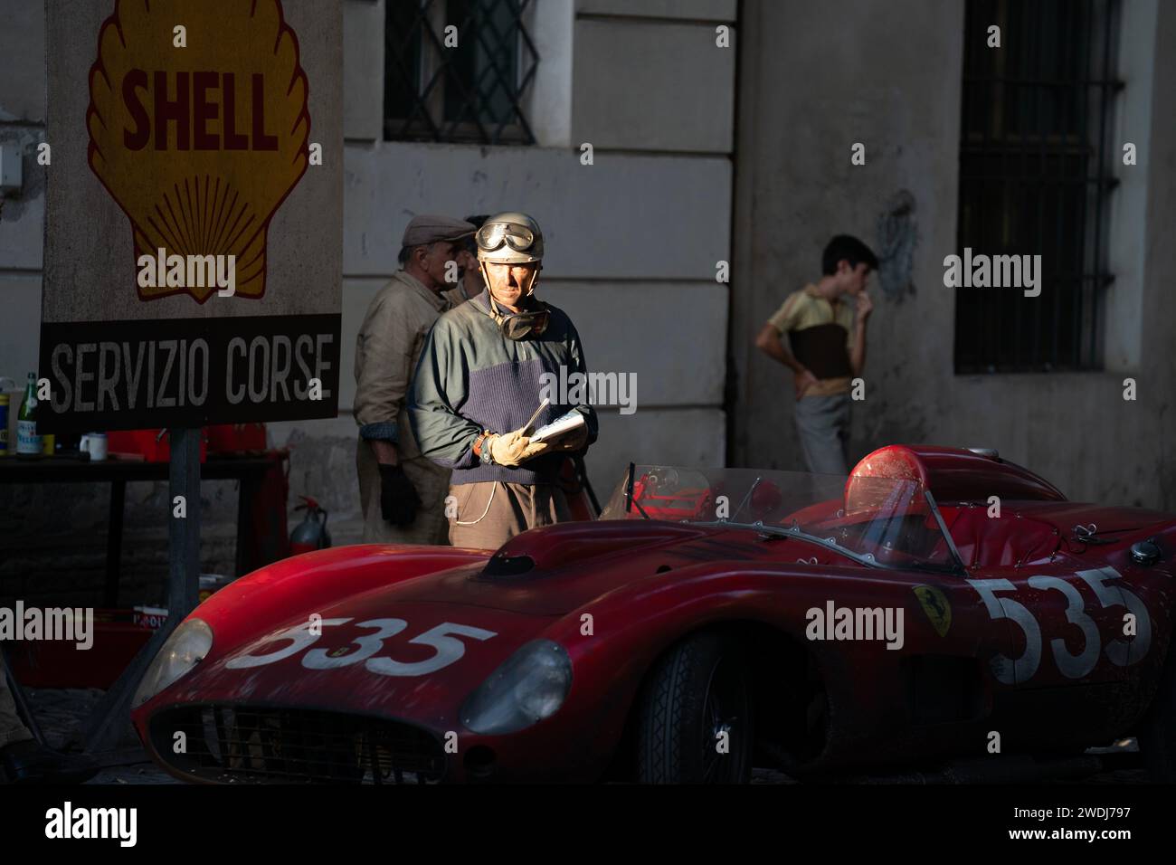 PATRICK DEMPSEY in FERRARI (2023), directed by MICHAEL MANN. Credit: Forward Pass / Album Stock ...